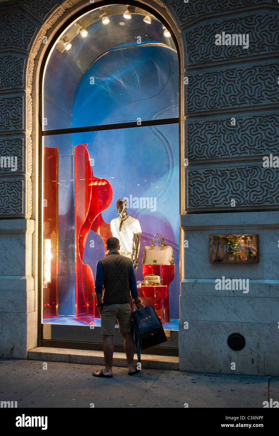 The Versace store on Fifth Avenue in New York on Friday, May 20, 2011. (© Richard B. Levine ...