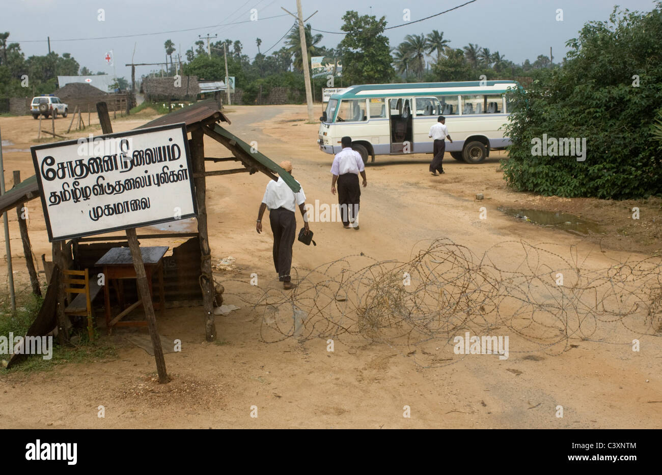 A Tamil border check point Stock Photo - Alamy