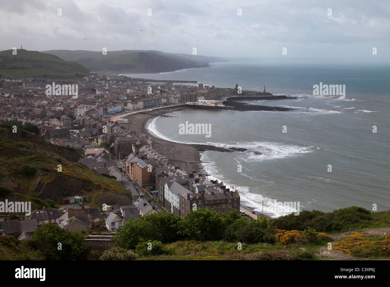 Aerial view of aberystwyth hi-res stock photography and images - Alamy