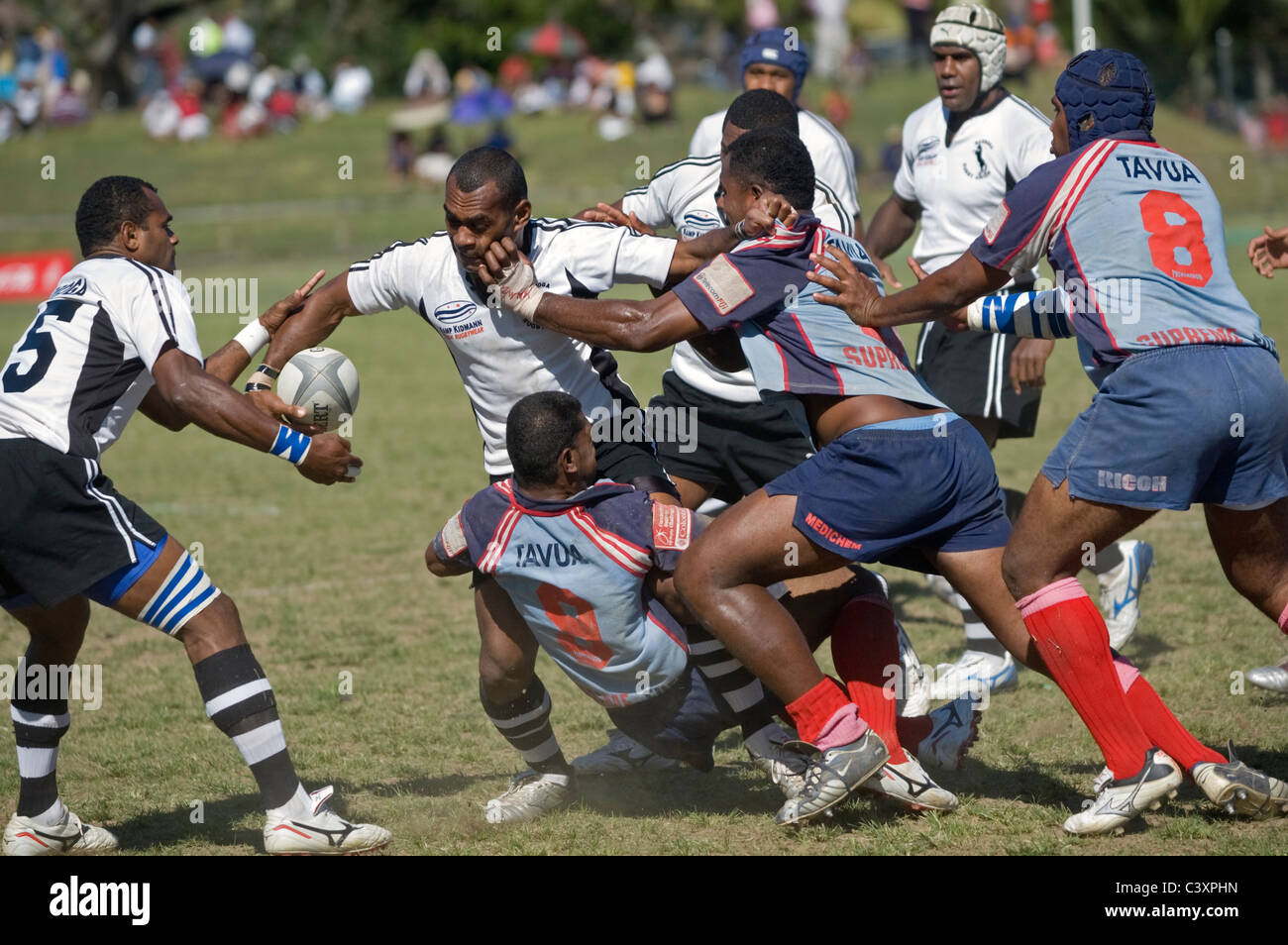 Men play in a local rugby match Stock Photo - Alamy