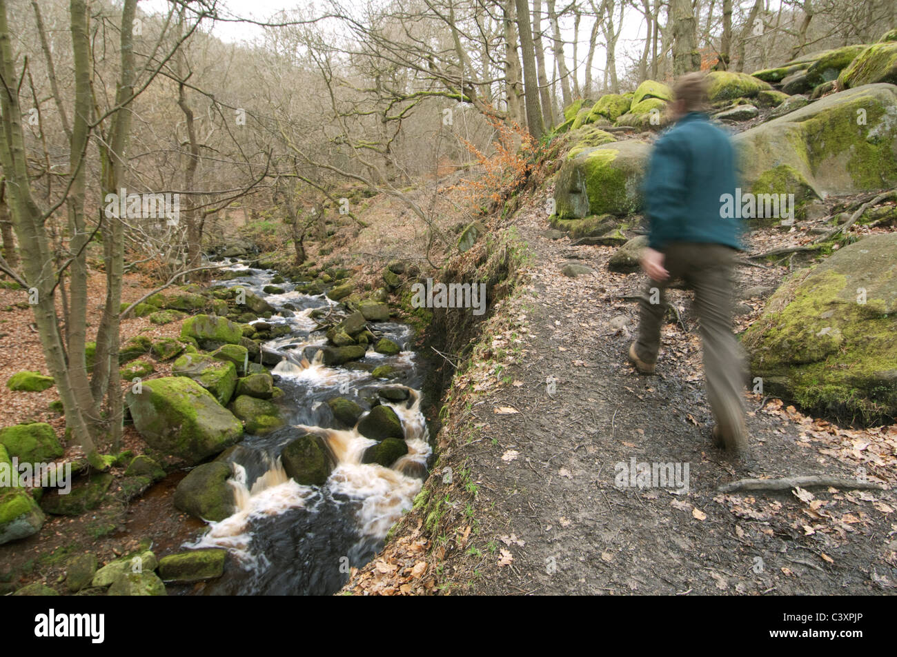 Padley gorge walk hi-res stock photography and images - Alamy