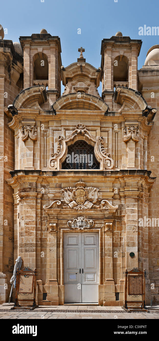 Small baroque church in Valletta, Malta Stock Photo - Alamy