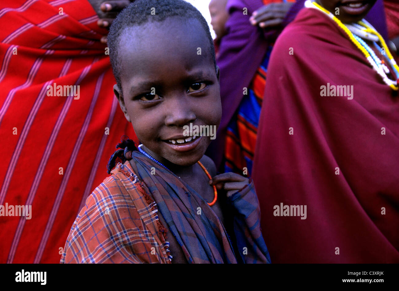 Maasai boy at Ngogongoro conservation Area, Tanzania Stock Photo - Alamy