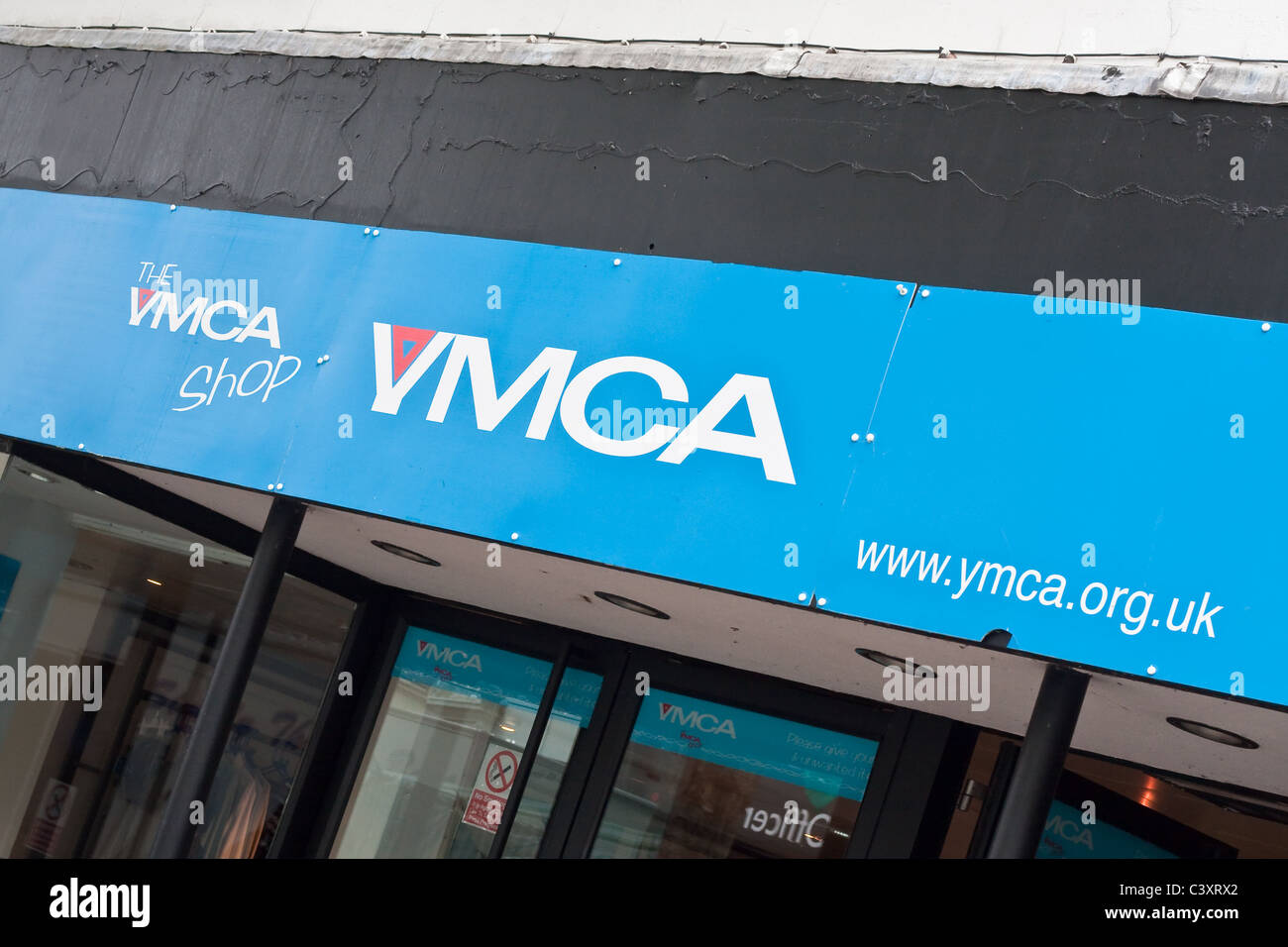 YMCA charity shop in the UK Stock Photo - Alamy