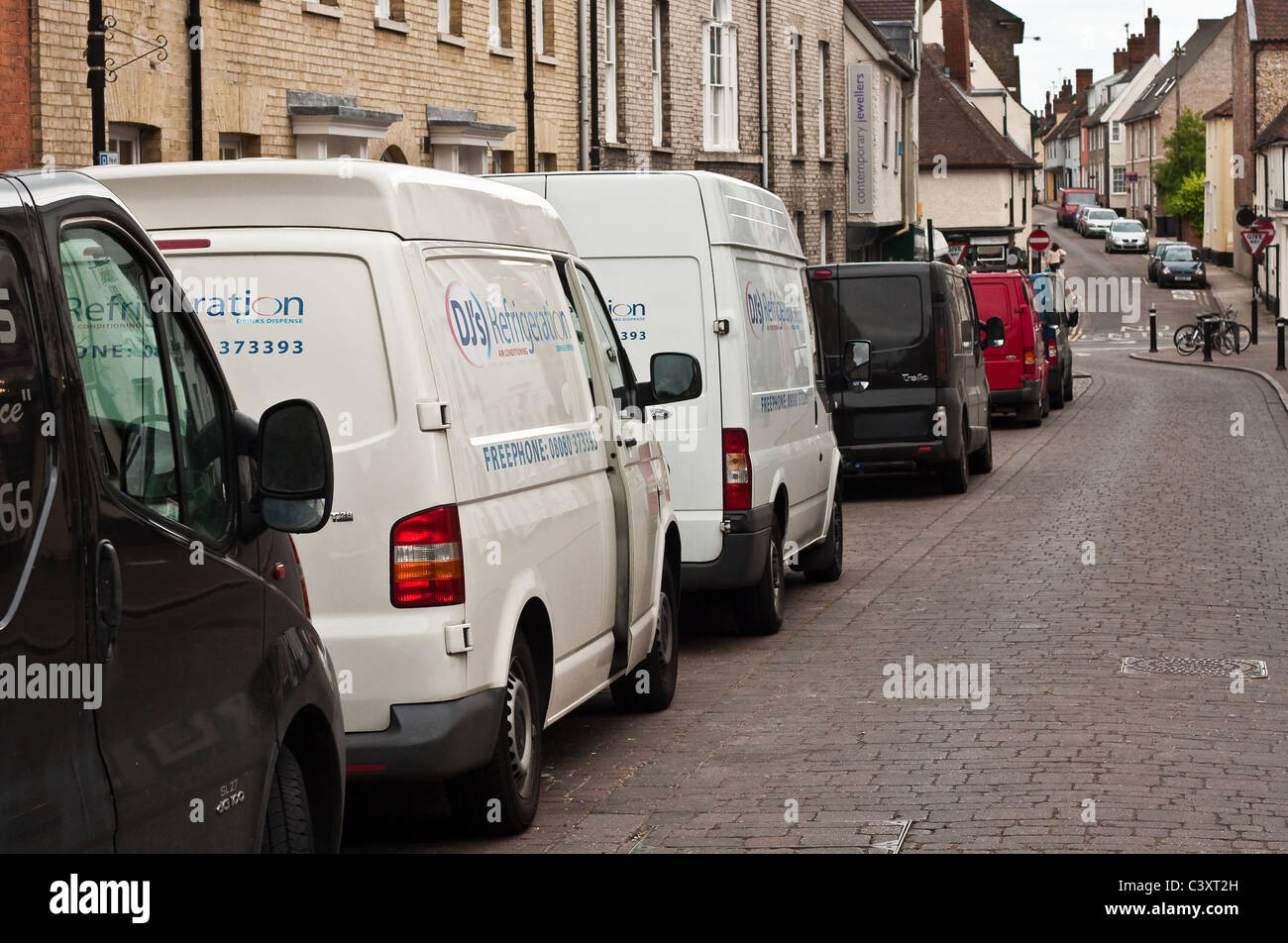 White van uk parked hi-res stock photography and images - Alamy