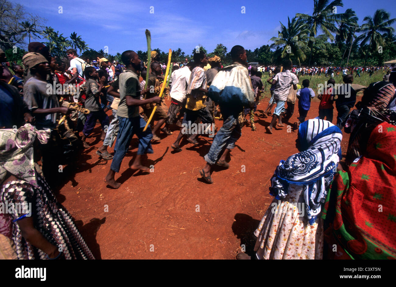 Mwaka Kogwa Celebration in Makunduchi, Zanzibar, Tanzania Stock Photo ...