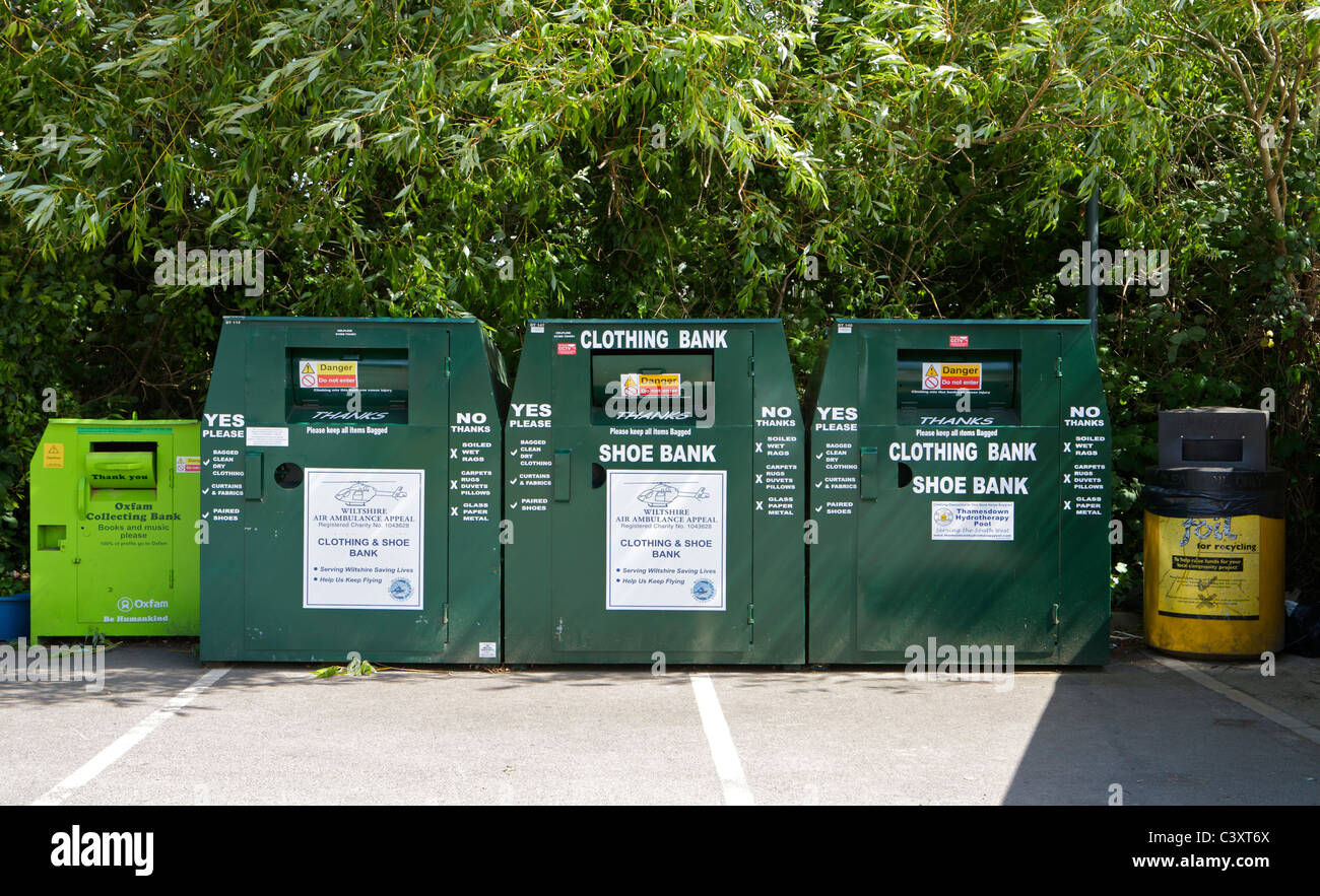 Shoe recycling collection bin hi-res stock photography and images - Alamy