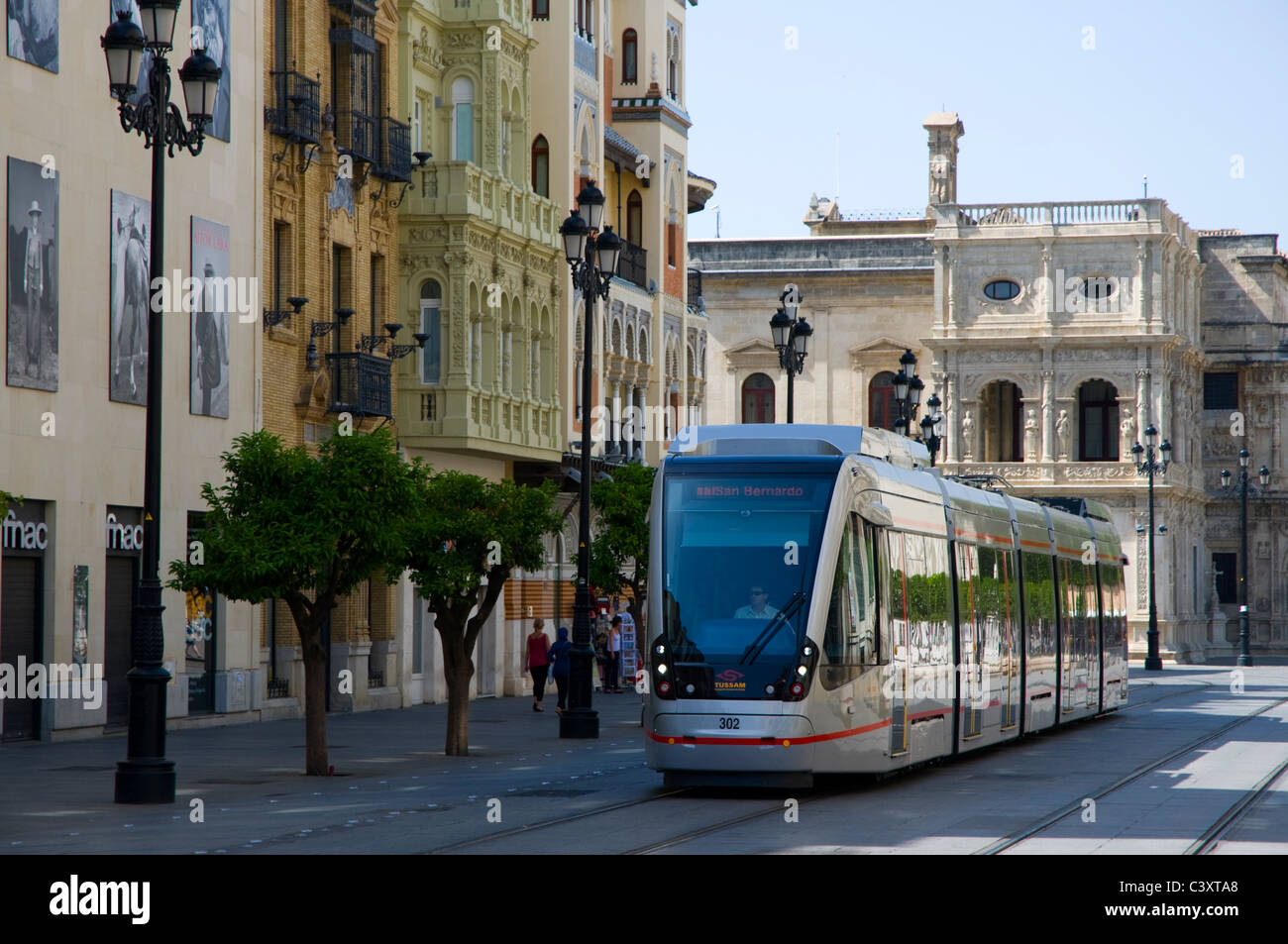 Seville tram system hi-res stock photography and images - Alamy