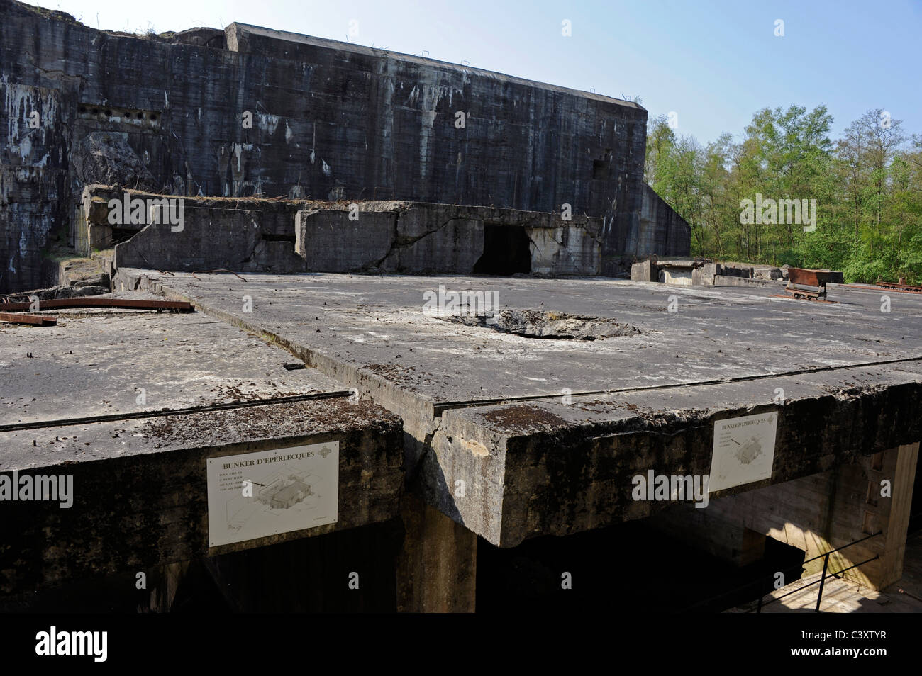 The Eperlecques blockhaus,after the British bombing,Pas de Calais,Nord ...