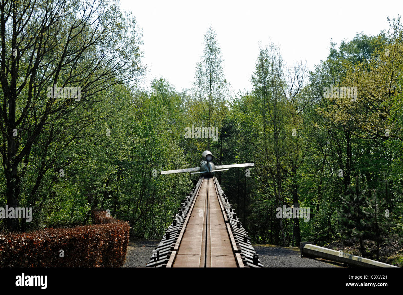 The Eperlecques blockhaus,V1 flying bomb on the launch ramp,Pas de ...