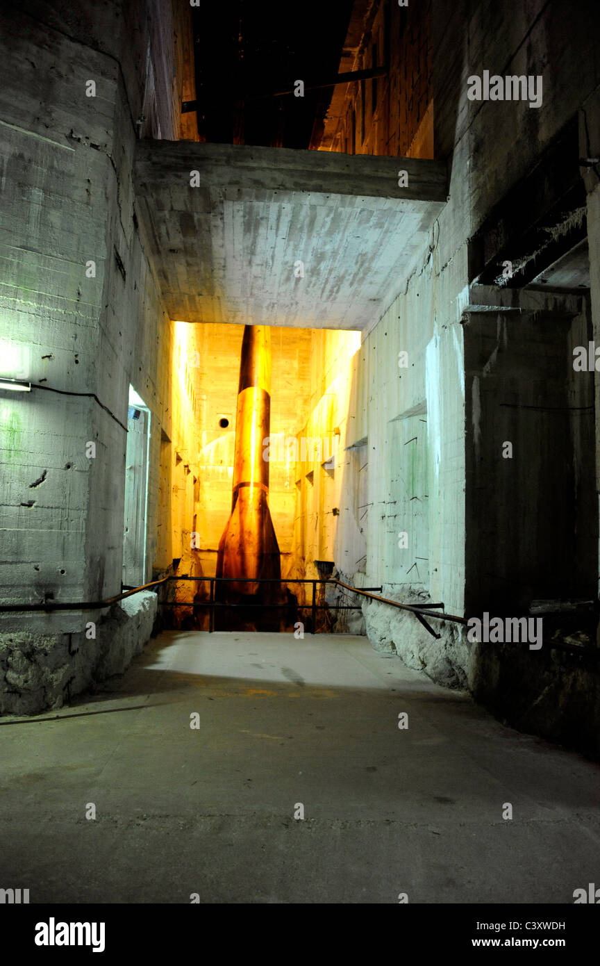 The Eperlecques blockhaus,V2 first rocket bomb in the bunker,Pas de ...