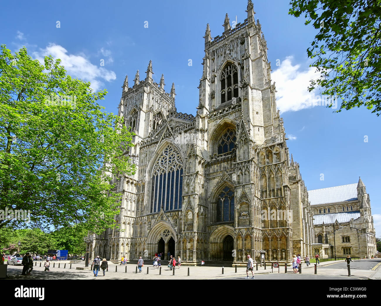 York Cathedral with blue sky Stock Photo - Alamy