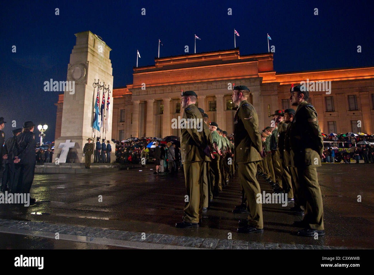 Dawn Service, War Memorial Museum, Auckland, New Zealand, Monday, April ...