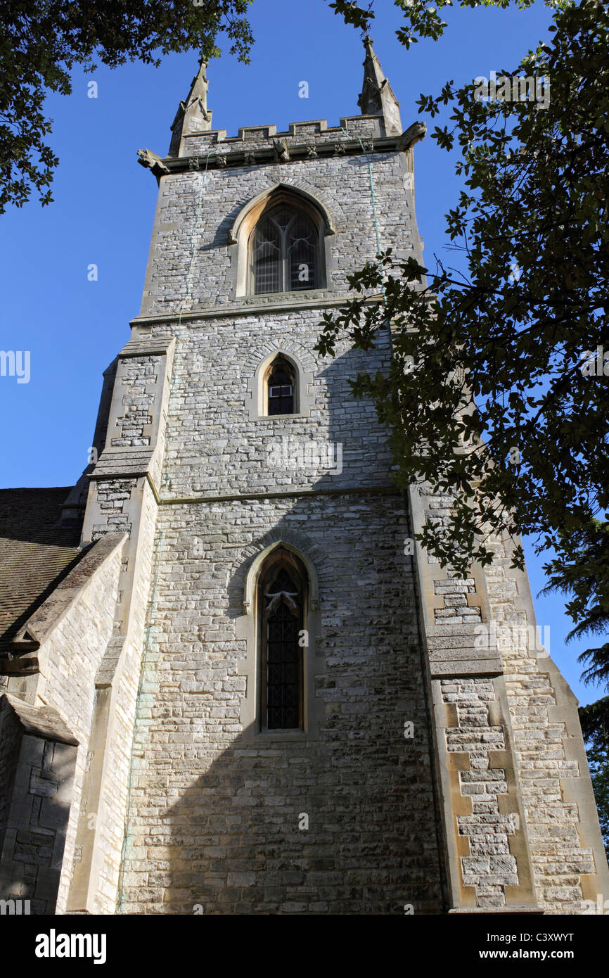 Saint Mary the Virgin church in Ewell village, Epsom Surrey England UK ...
