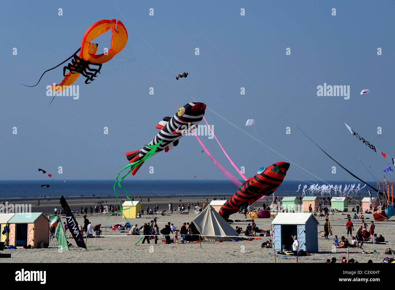 Peter Linn kites at International Kite Festival,Berck-sur-Plage,Pas-de ...
