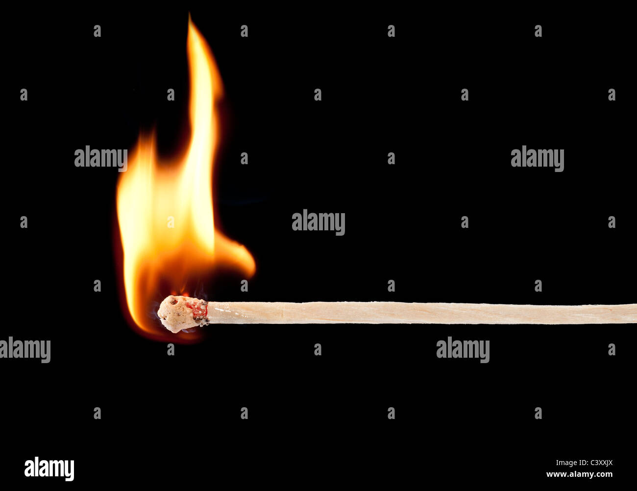 wooden kitchen match ignition Stock Photo - Alamy
