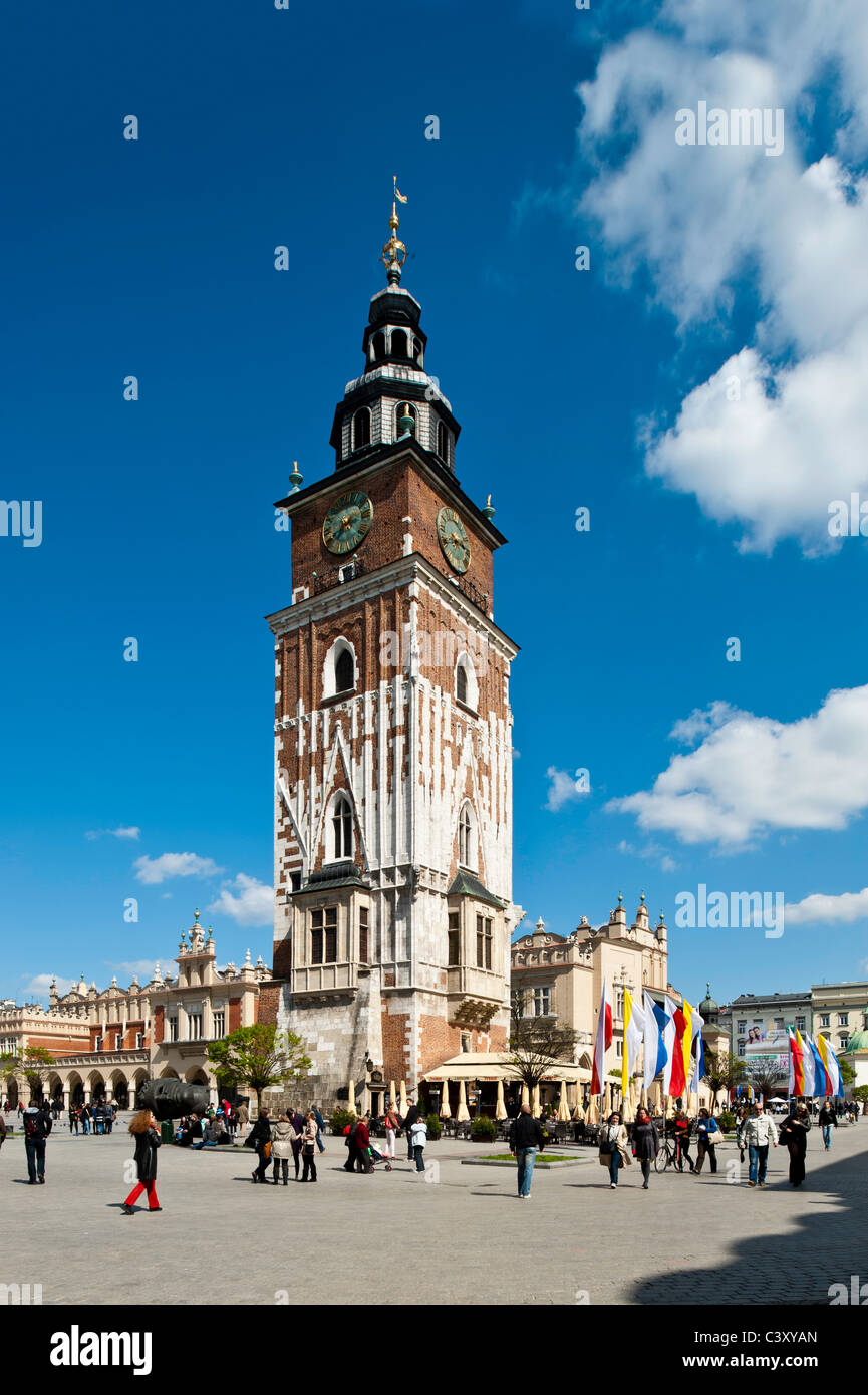Main Market Square, Krakow, Poland Stock Photo - Alamy