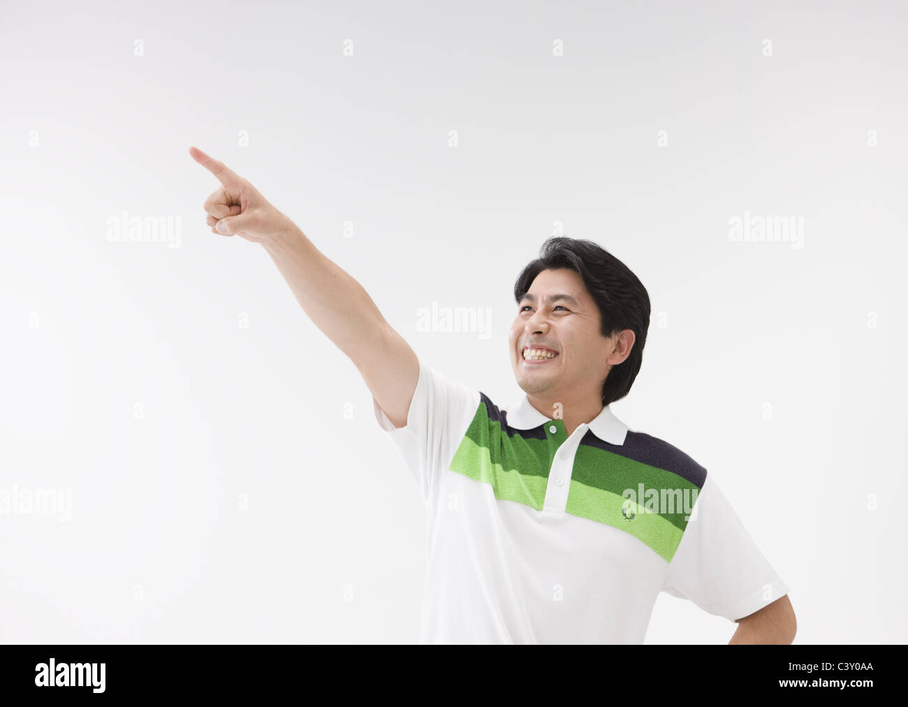 Man pointing finger Stock Photo - Alamy