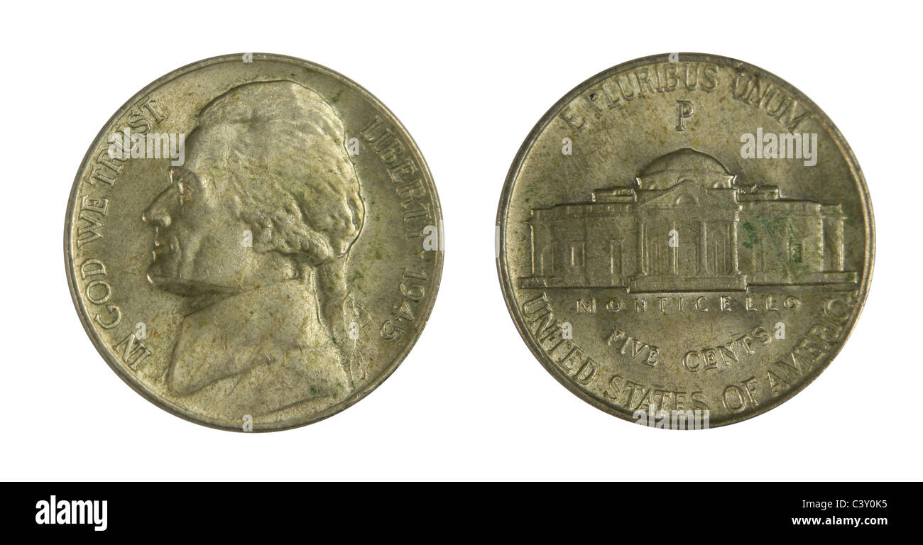 Jefferson nickel hi-res stock photography and images - Alamy