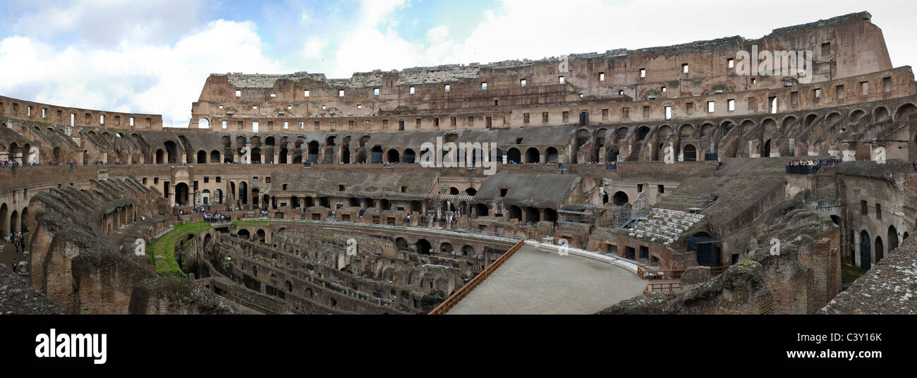 Panorama of the Colosseum in Rome, Italy Stock Photo - Alamy