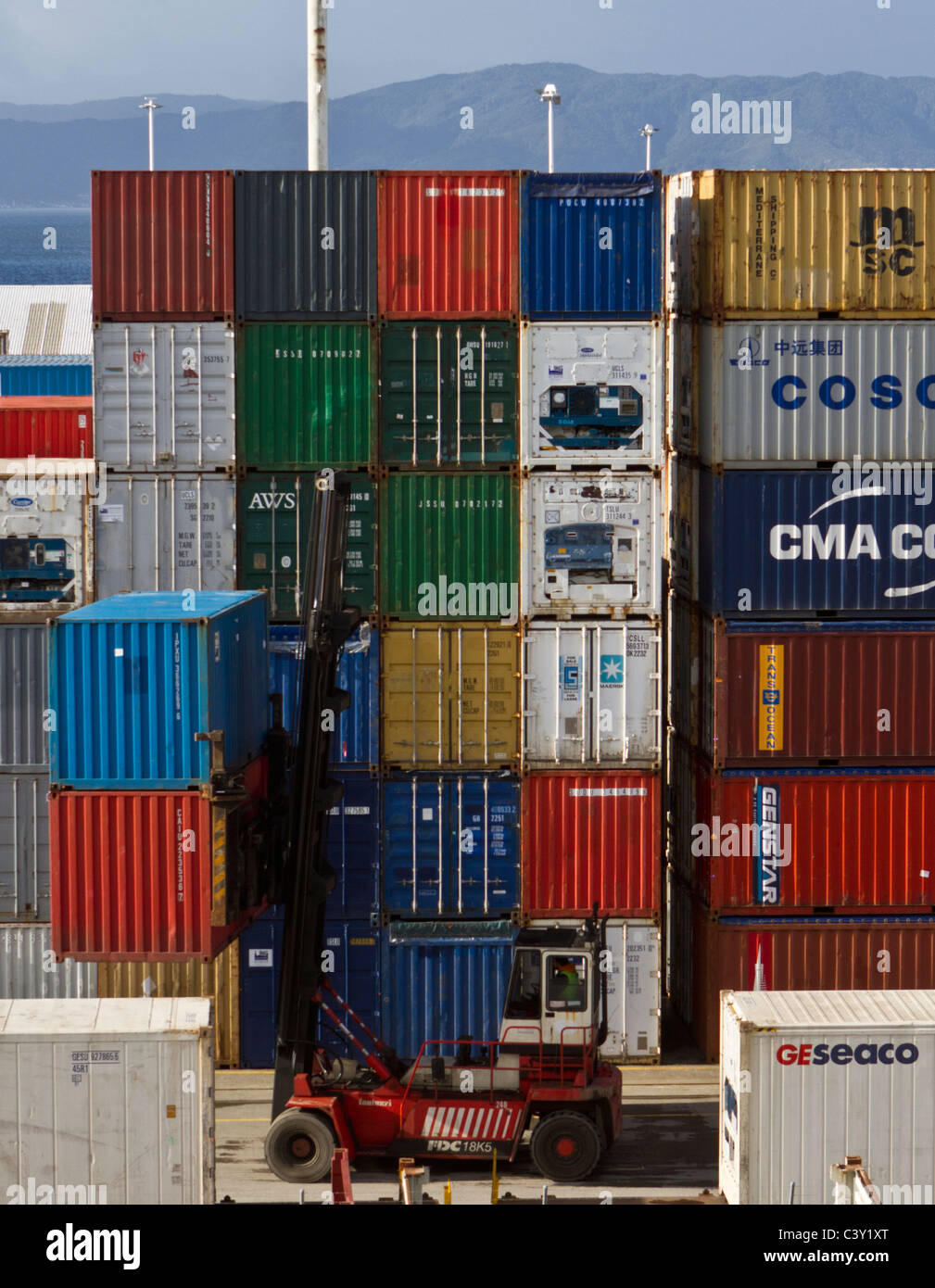 Coloured containers hi-res stock photography and images - Alamy