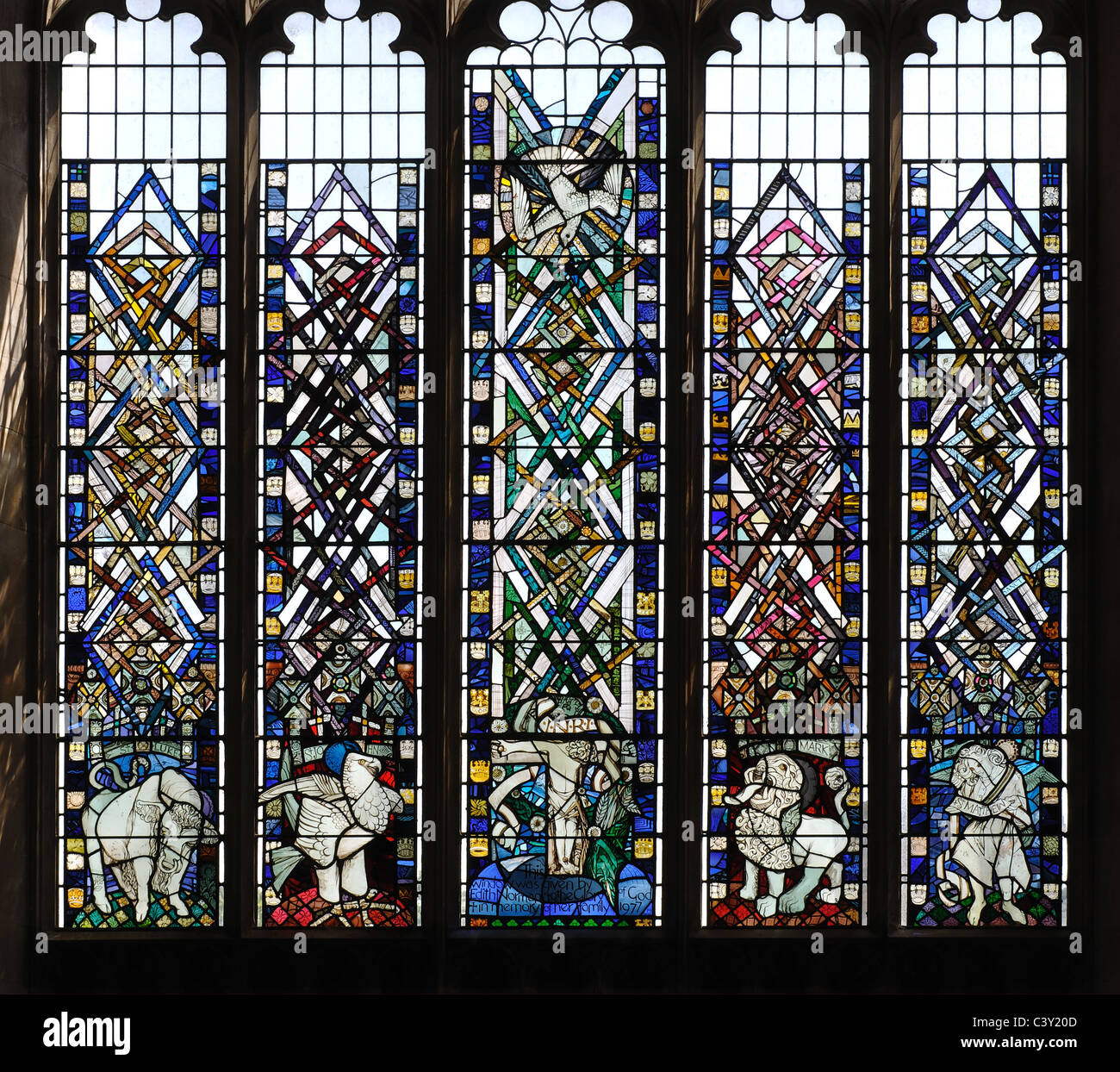 The East Window, St. George`s Church, Nailsworth, Gloucestershire ...