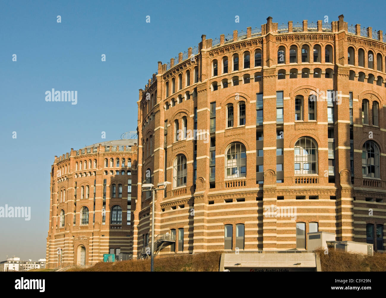 Renovated Buildings of Gasometers A and B (Former Gas Tanks) in ...