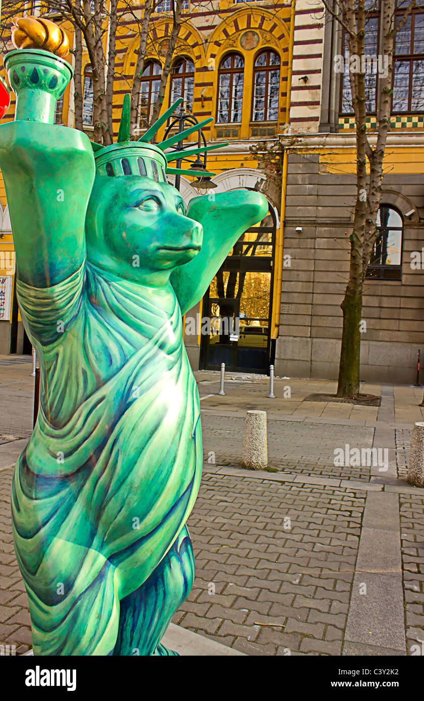 Buddy bear of USA Stock Photo - Alamy