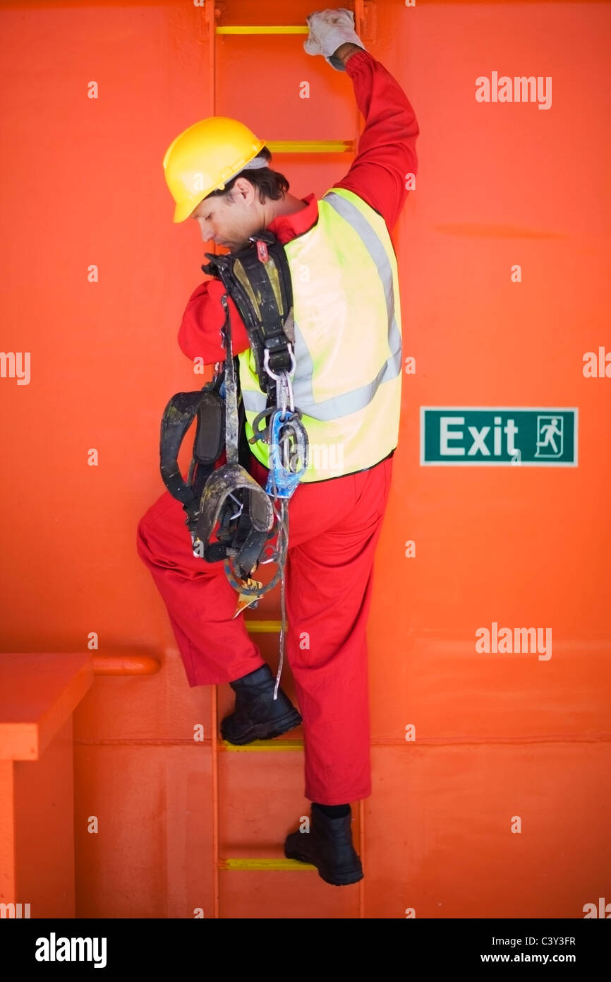 Ship worker stair hi-res stock photography and images - Alamy