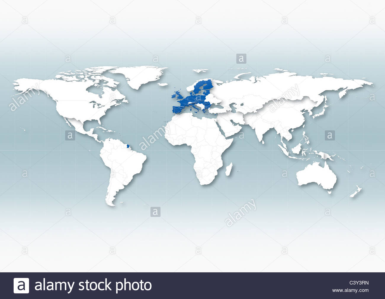 Europe Continent Map Stock Photos & Europe Continent Map Stock Images ...