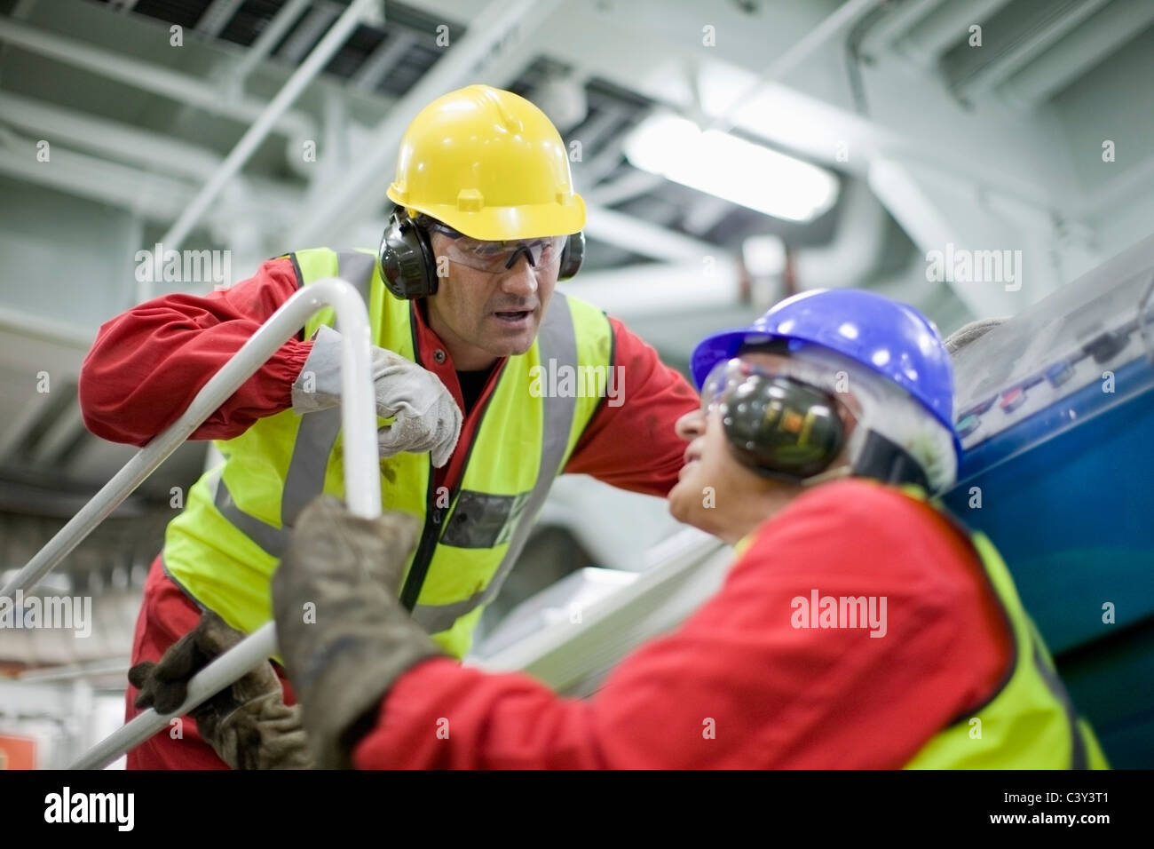 Engine room headphones hi-res stock photography and images - Alamy