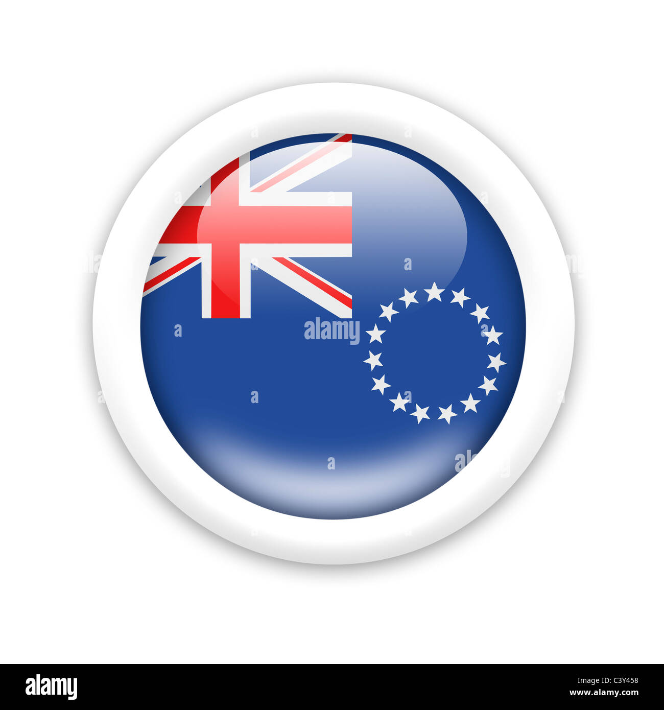 Flag of Cook Islands Stock Photo - Alamy