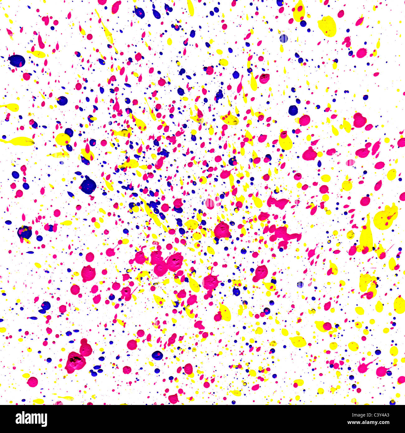 Colorful ink blot on white Stock Photo - Alamy