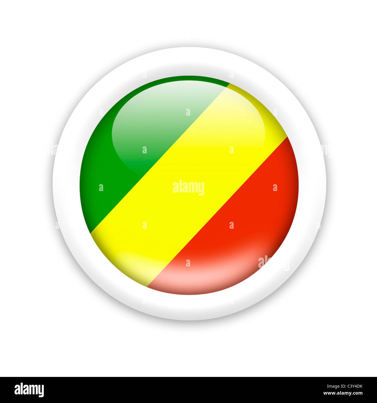 Flag of Congo-Brazzaville Stock Photo - Alamy