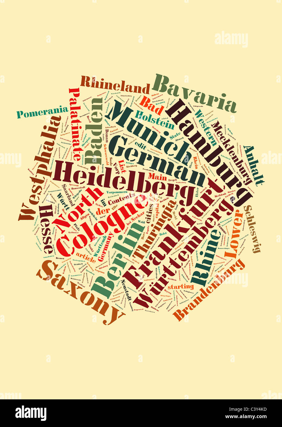 Hamburg word cloud hi-res stock photography and images - Alamy