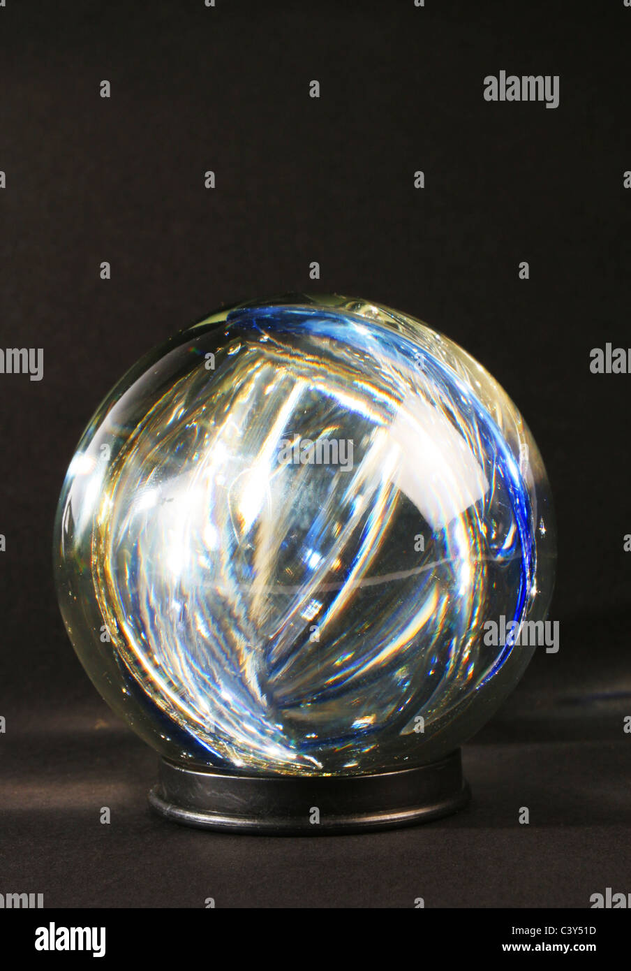 Light within a crystal ball Stock Photo - Alamy