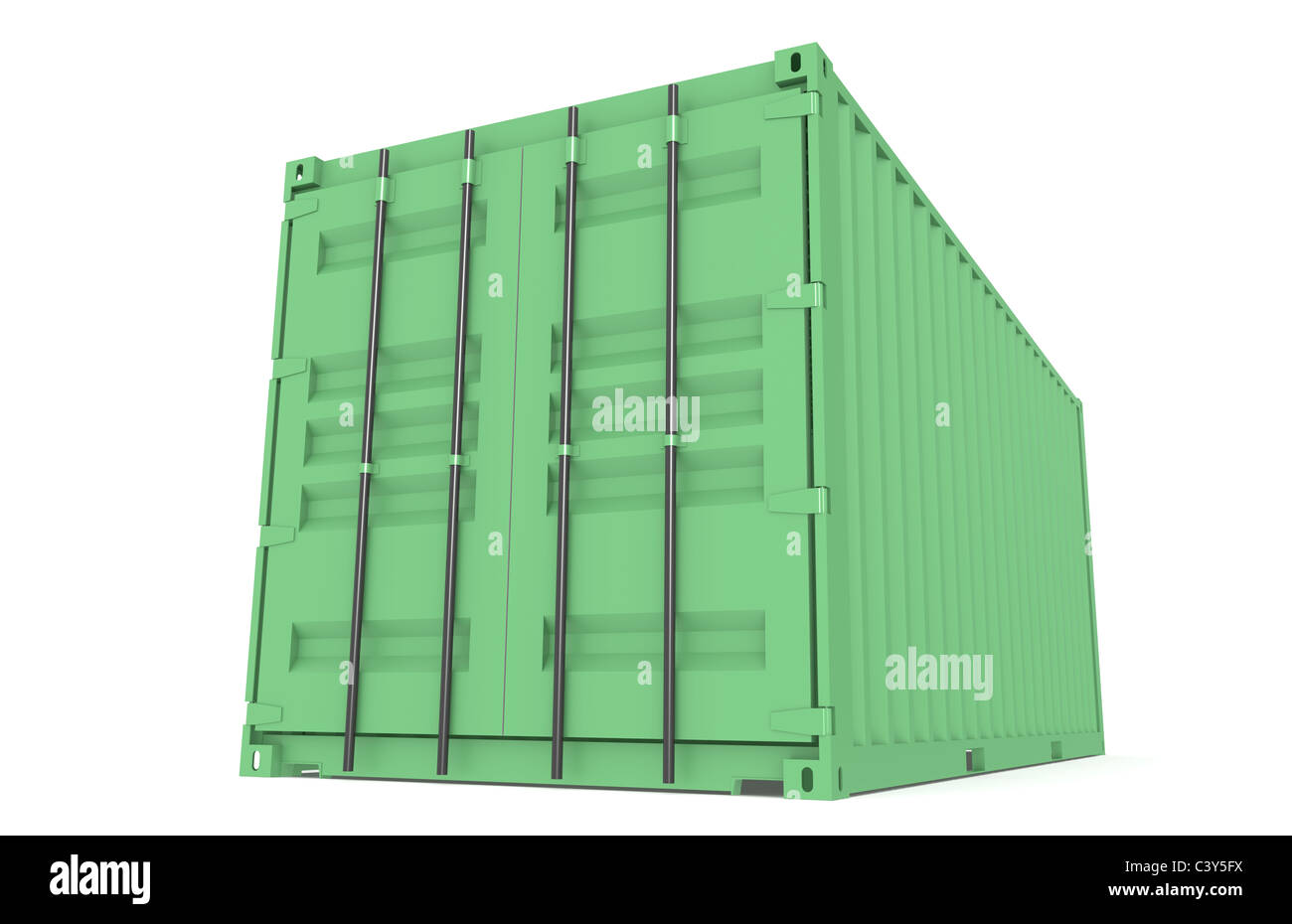 Container Eco. Part of Warehouse and Logistics Series. Perspective view ...