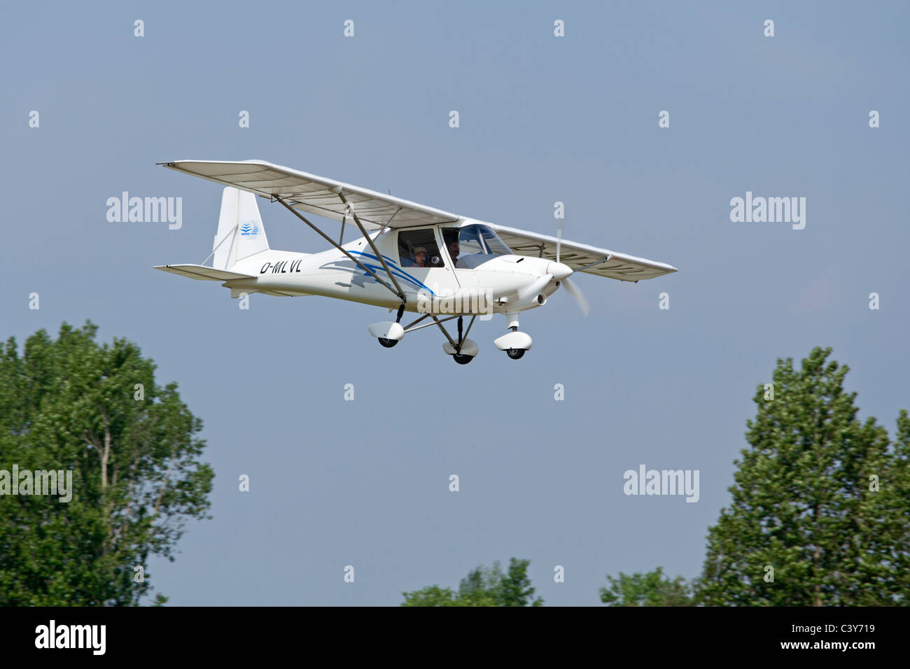 microlight C 42 at an airfield festival in Lower Saxony, Germany Stock ...