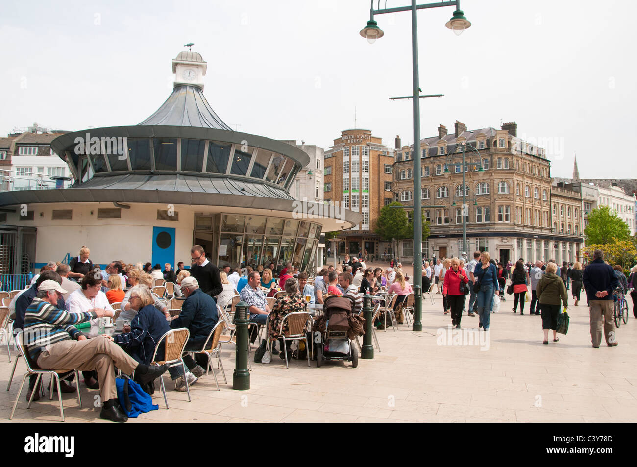 Bournemouth cafe seafront Stock Photo - Alamy