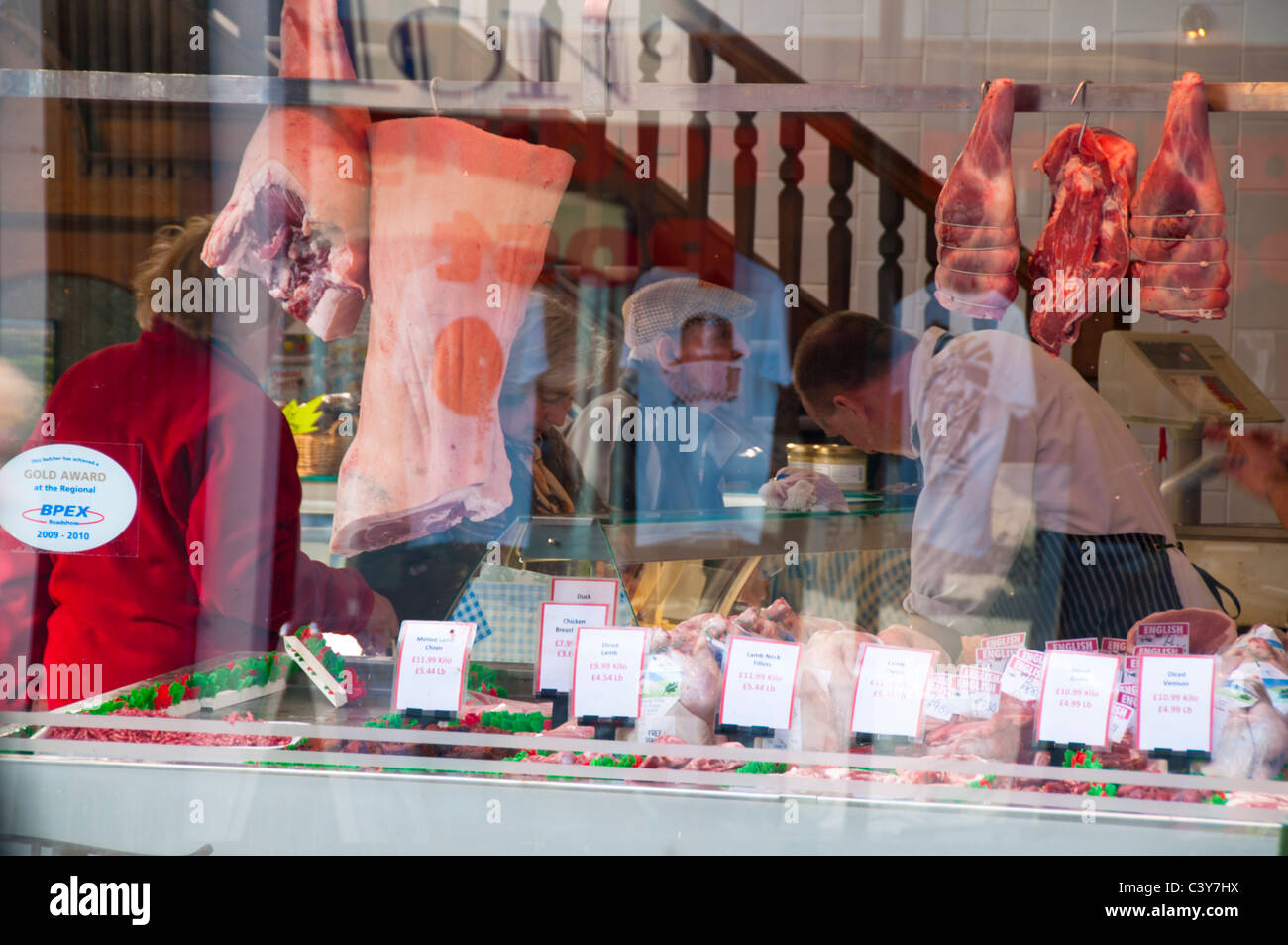 Butchers window display hi-res stock photography and images - Alamy