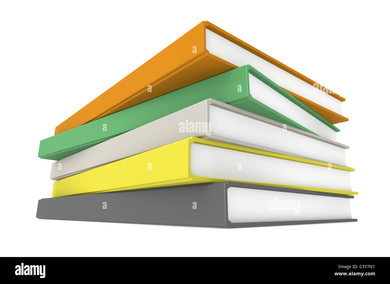 Books. A pile of Books, perspective view Stock Photo - Alamy