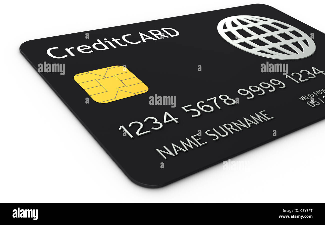 Credit Card . Perspective view of a Credit Card Stock Photo - Alamy