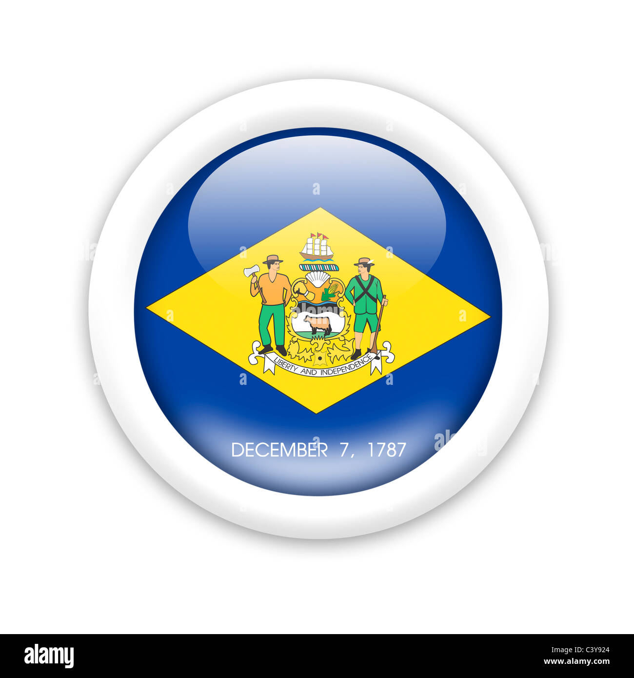 Flag of Delaware Stock Photo - Alamy