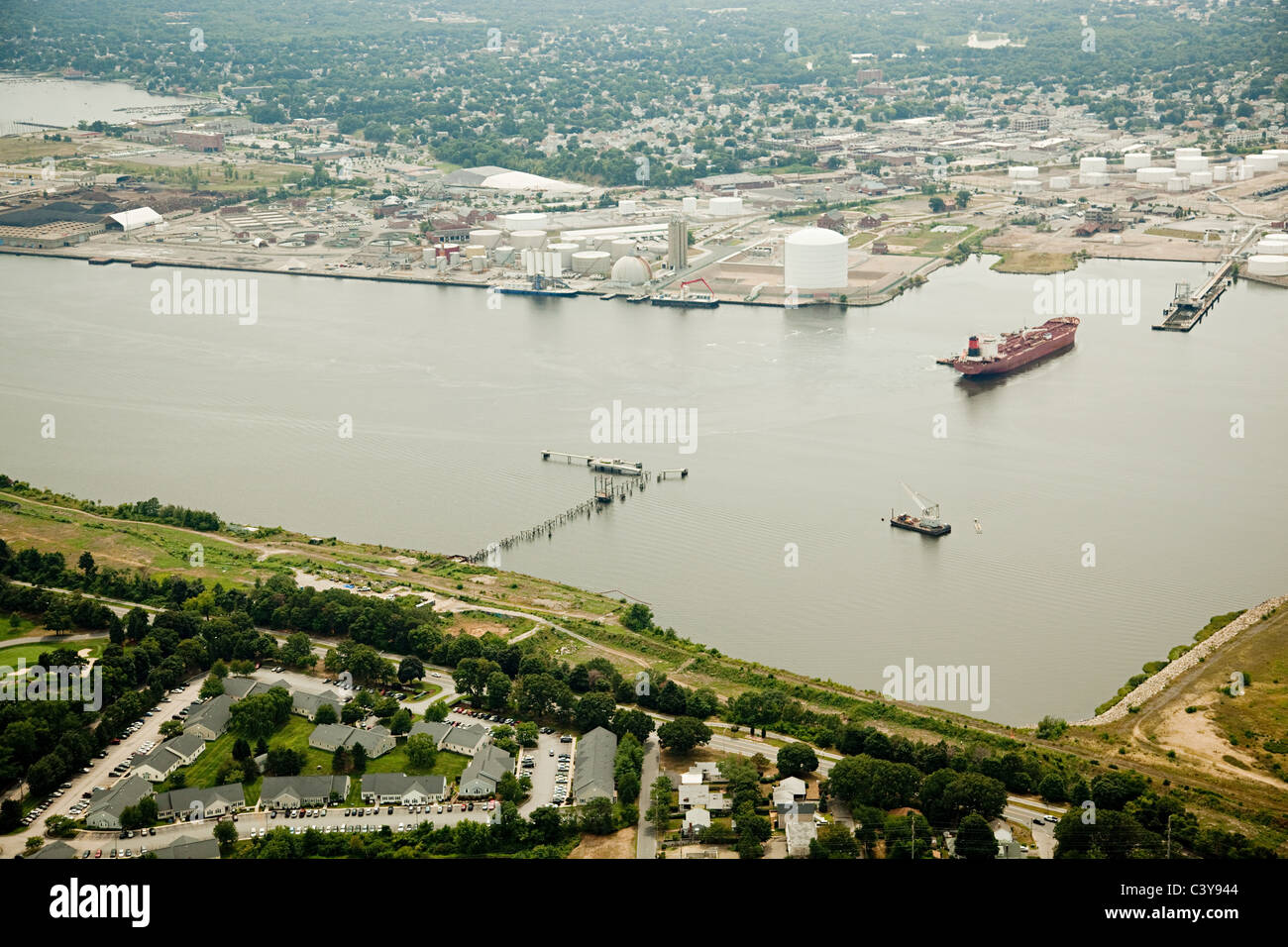 Aerial view in new port rhode island hi-res stock photography and ...
