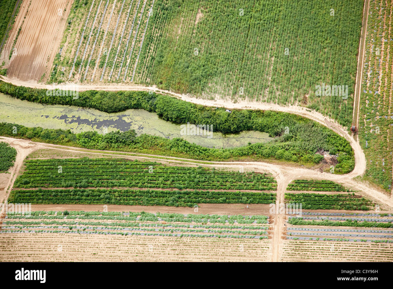 Patterns in fields Stock Photo - Alamy