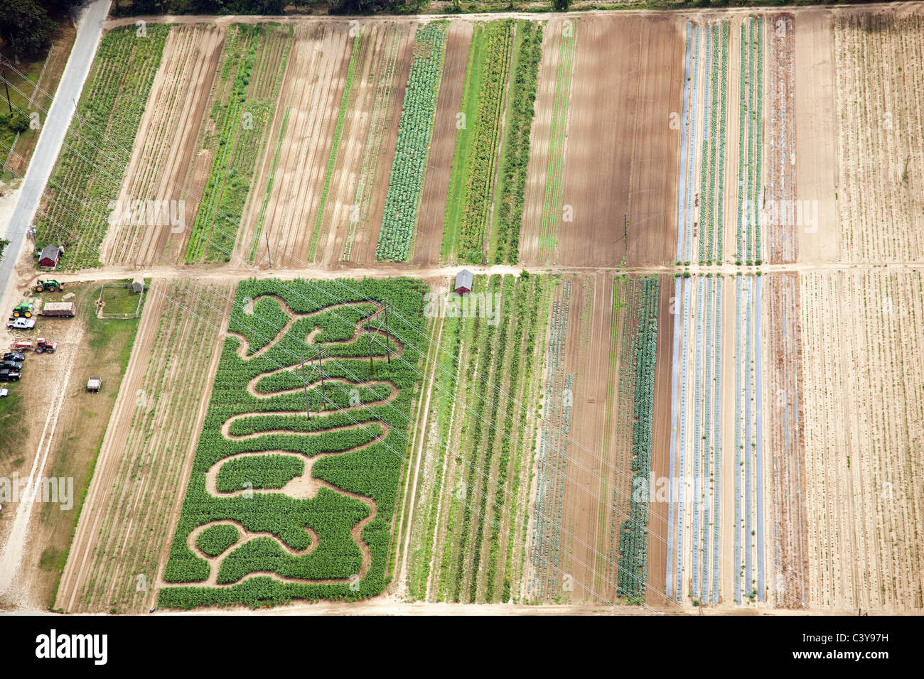 Patterns in fields Stock Photo - Alamy
