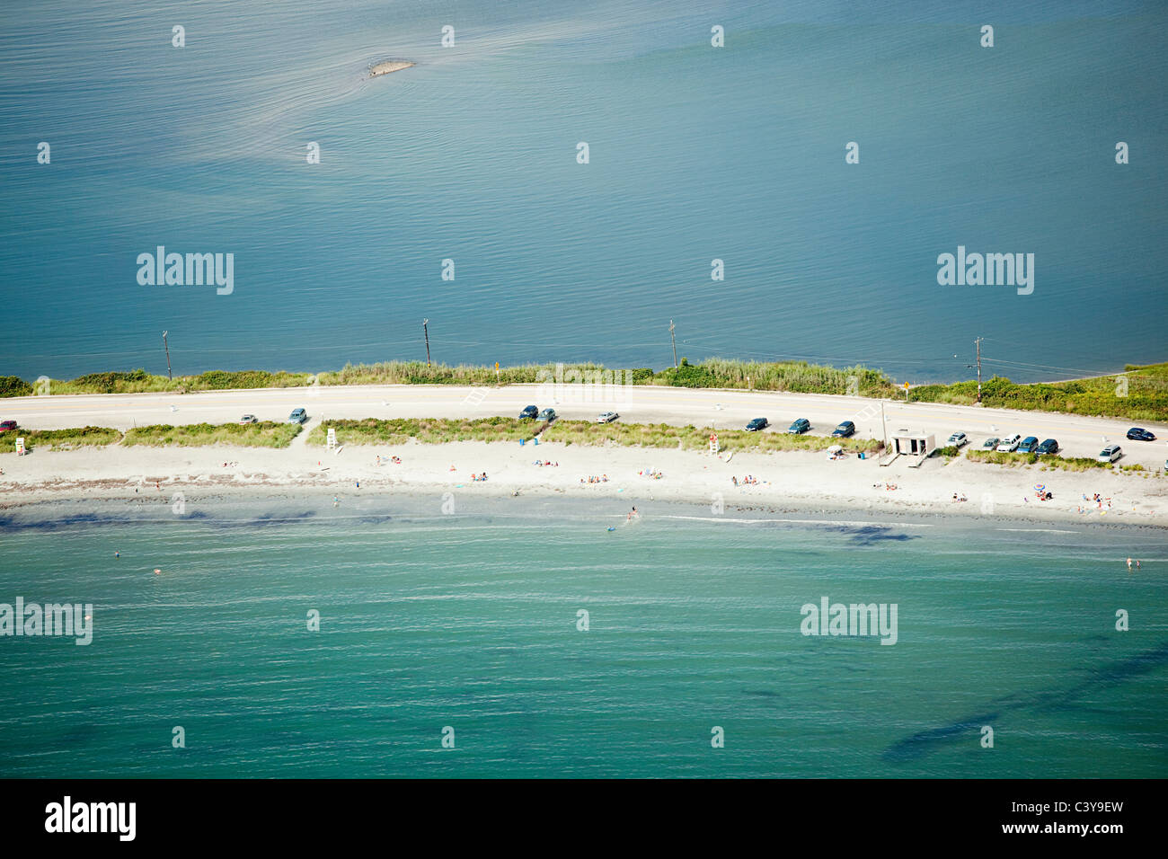 Tourists on beach, Newport County, Rhode Island, USA Stock Photo - Alamy