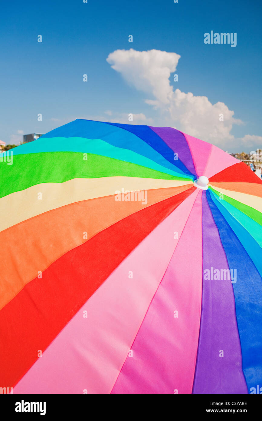 Multi colored parasol Stock Photo - Alamy