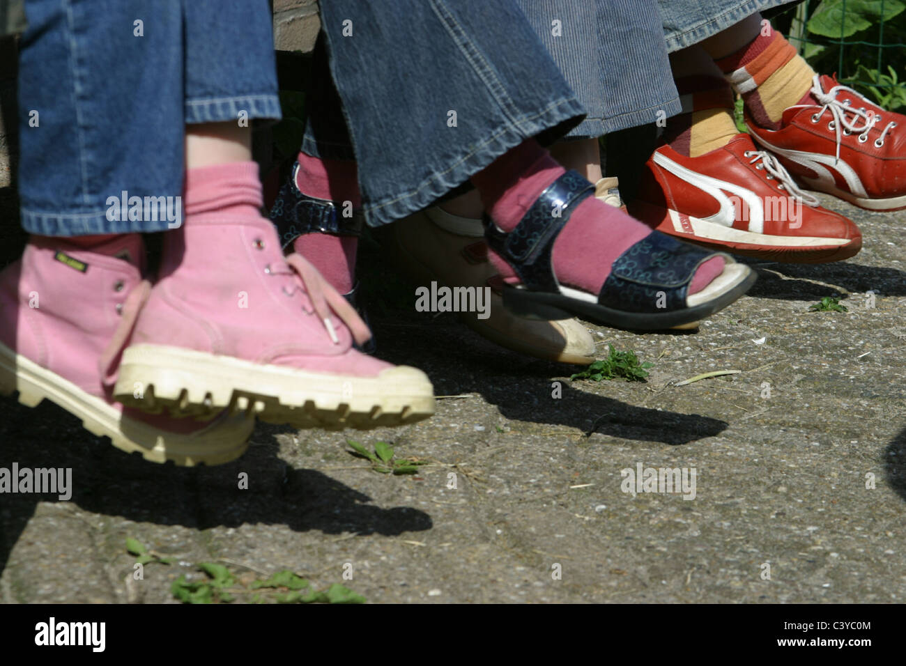Children shoes group hi-res stock photography and images - Alamy