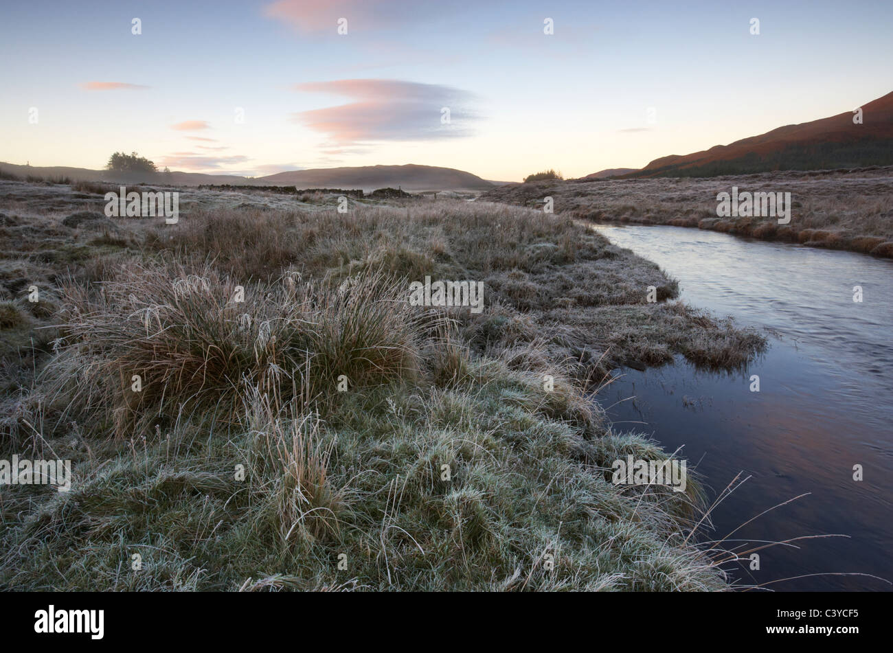 The Broadford River running through the valley Strath Suardal on the Isle of Skye Stock Photo ...